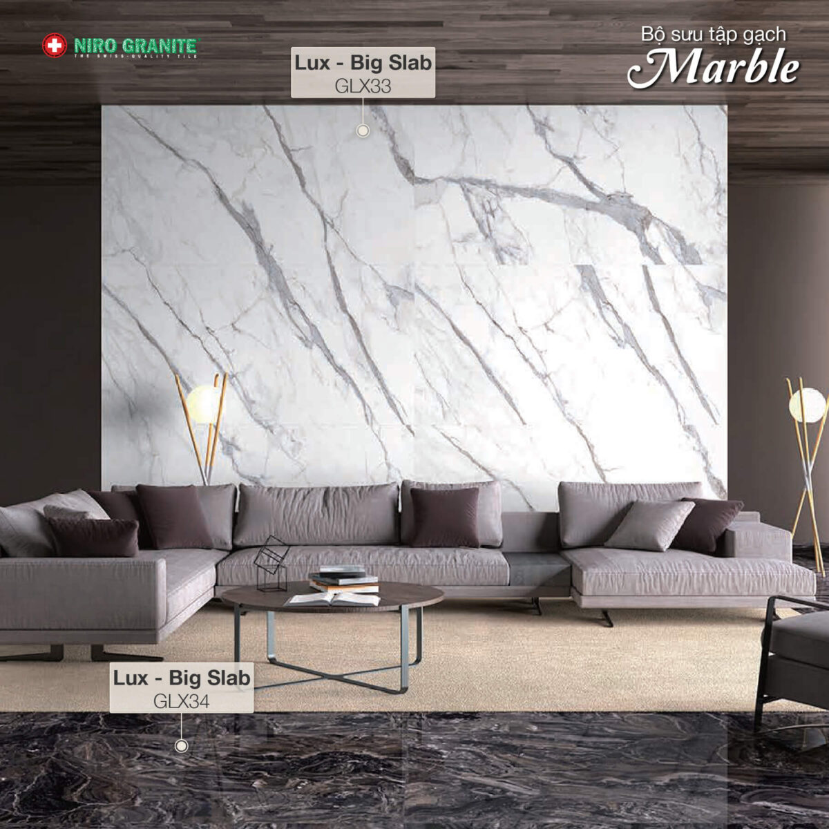 Gạch vân đá Marble - Vẻ đẹp tự nhiên và sang trọng - Niro Granite